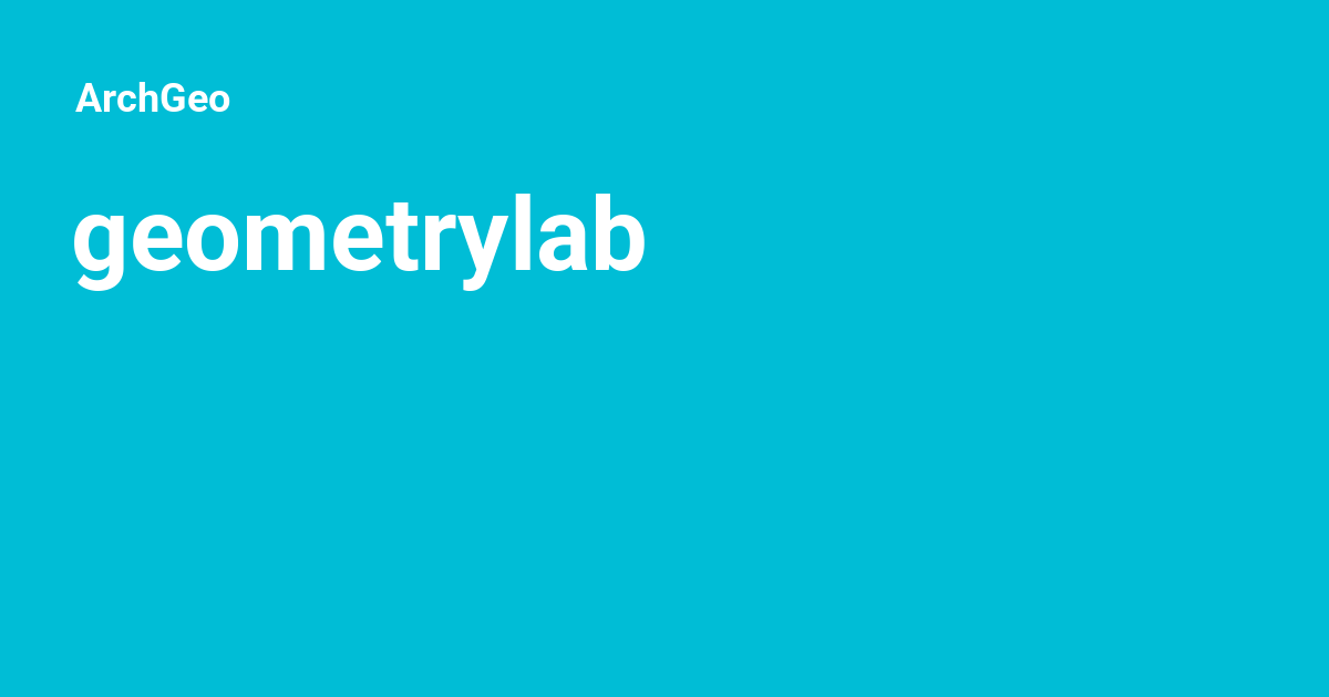 geometrylab - ArchGeo